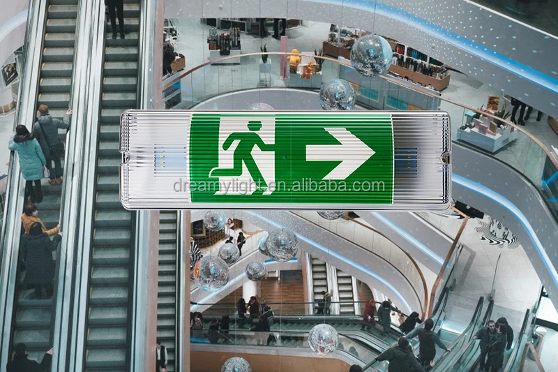 Exit Sign Emergency Light Maintained/Non-maintained IP65 Waterproof LED ...