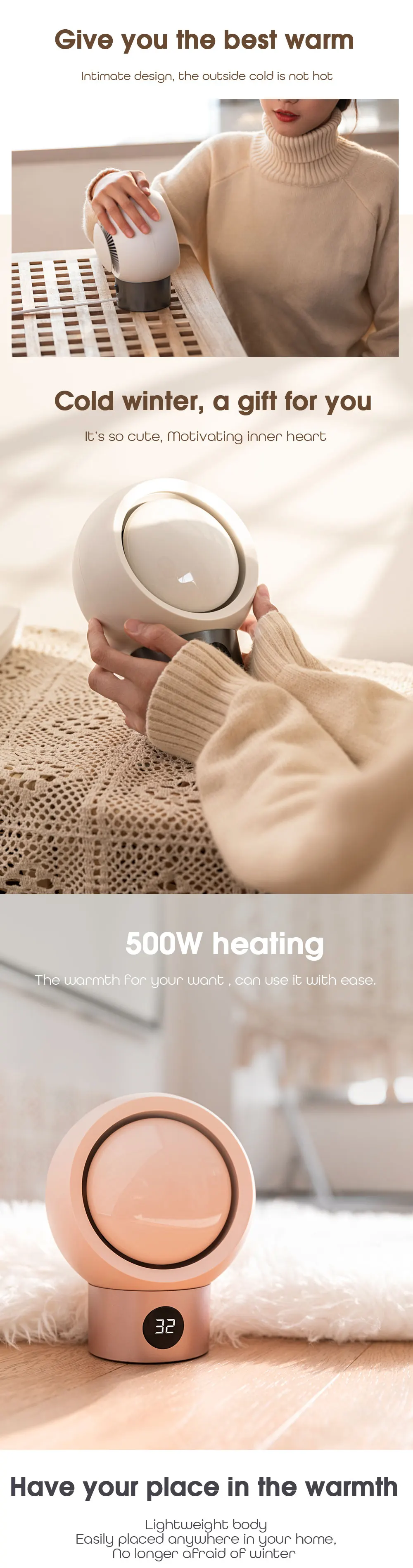 Mini Heater Portable Electric Fan Nice Gifts - Buy Mini Heater Fan,Use ...