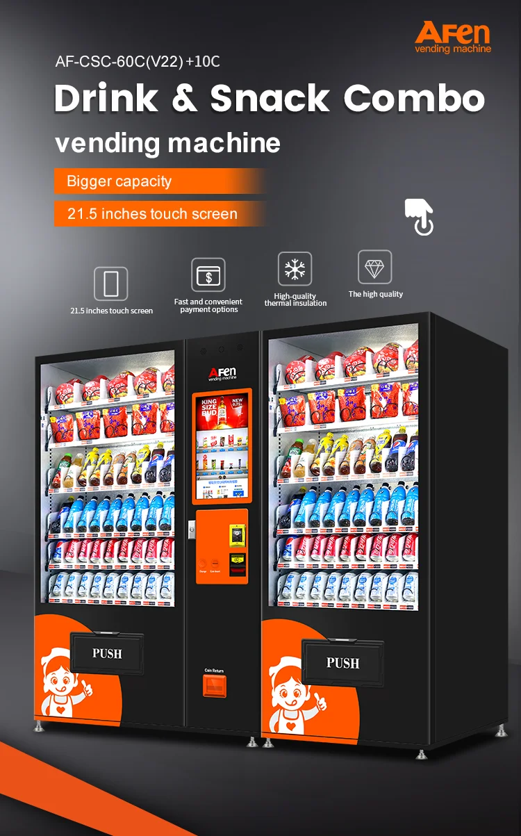 Afen Double Cabinet Vending Machine - Smart & Versatile
