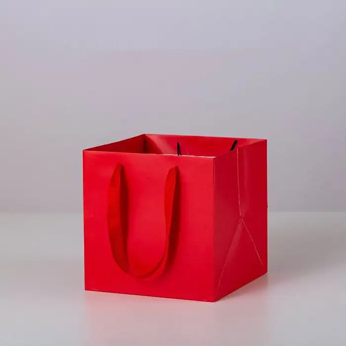 Wholesale/customized Logo Square Paper Gift Bag,Paper Package Bag ...