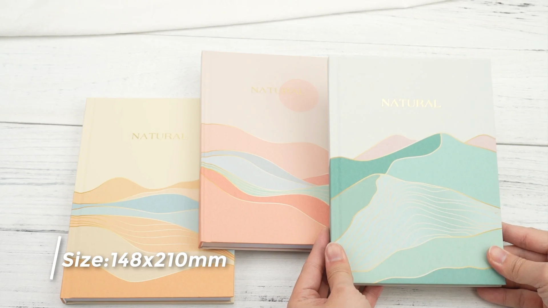 A5 Simple Style And Beautiful Cover Soft Lamination Foil Stamp Design ...