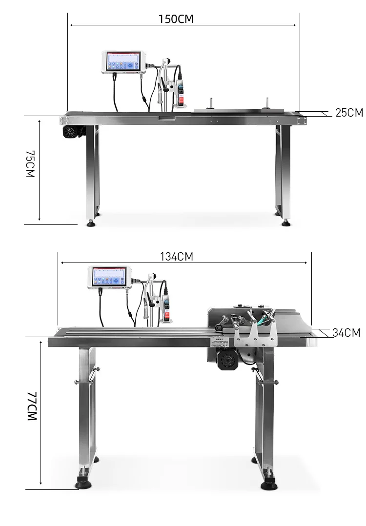 Automatic Inkjet Logo Jet Code Inject Printer Invisible Ink Inject ...