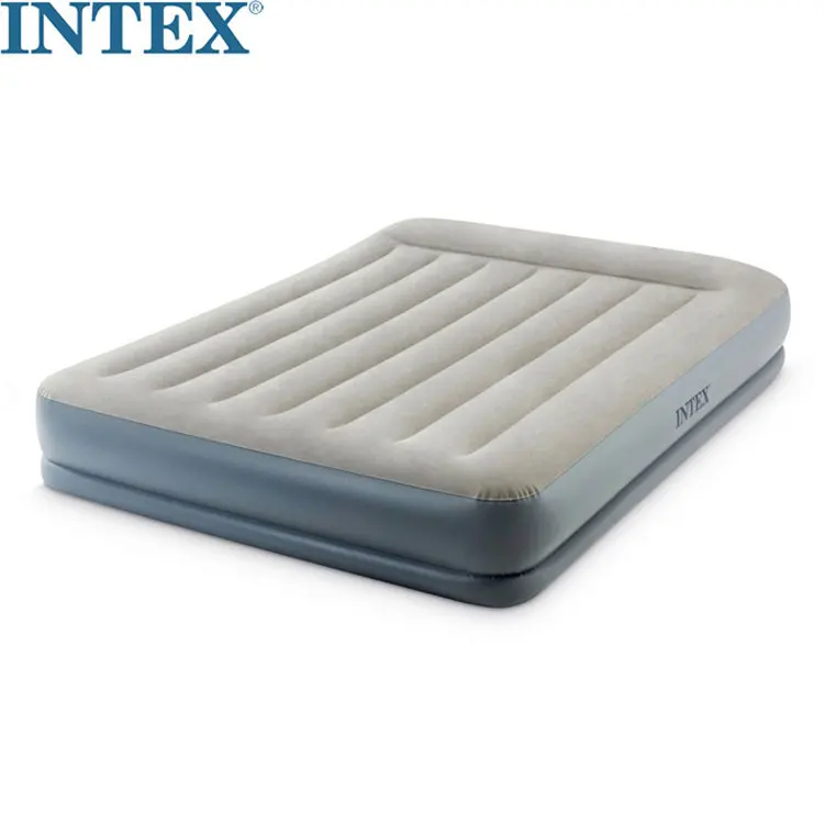 Intex Dura-beam Flocking Air Bed With Usb Powered Internal Inflatable ...