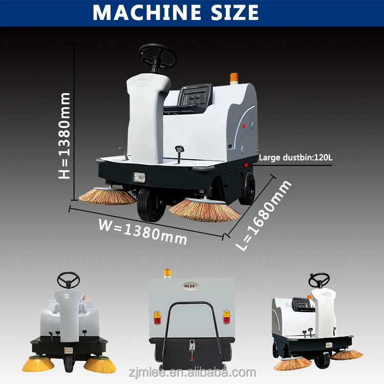 MLEE1450 Road Sweeper Machine - Efficient Floor Cleaning