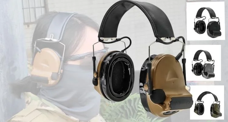 TS TAC-SKY Tactical Electronic Ear Muffs TSCII IPSC Noise Cancelling ...