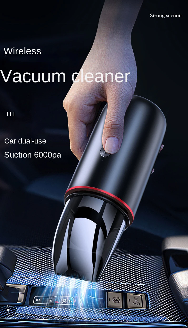 Portable Handheld 90w 6000pa Rechargeable Wireless Vacuum Cleaner ...