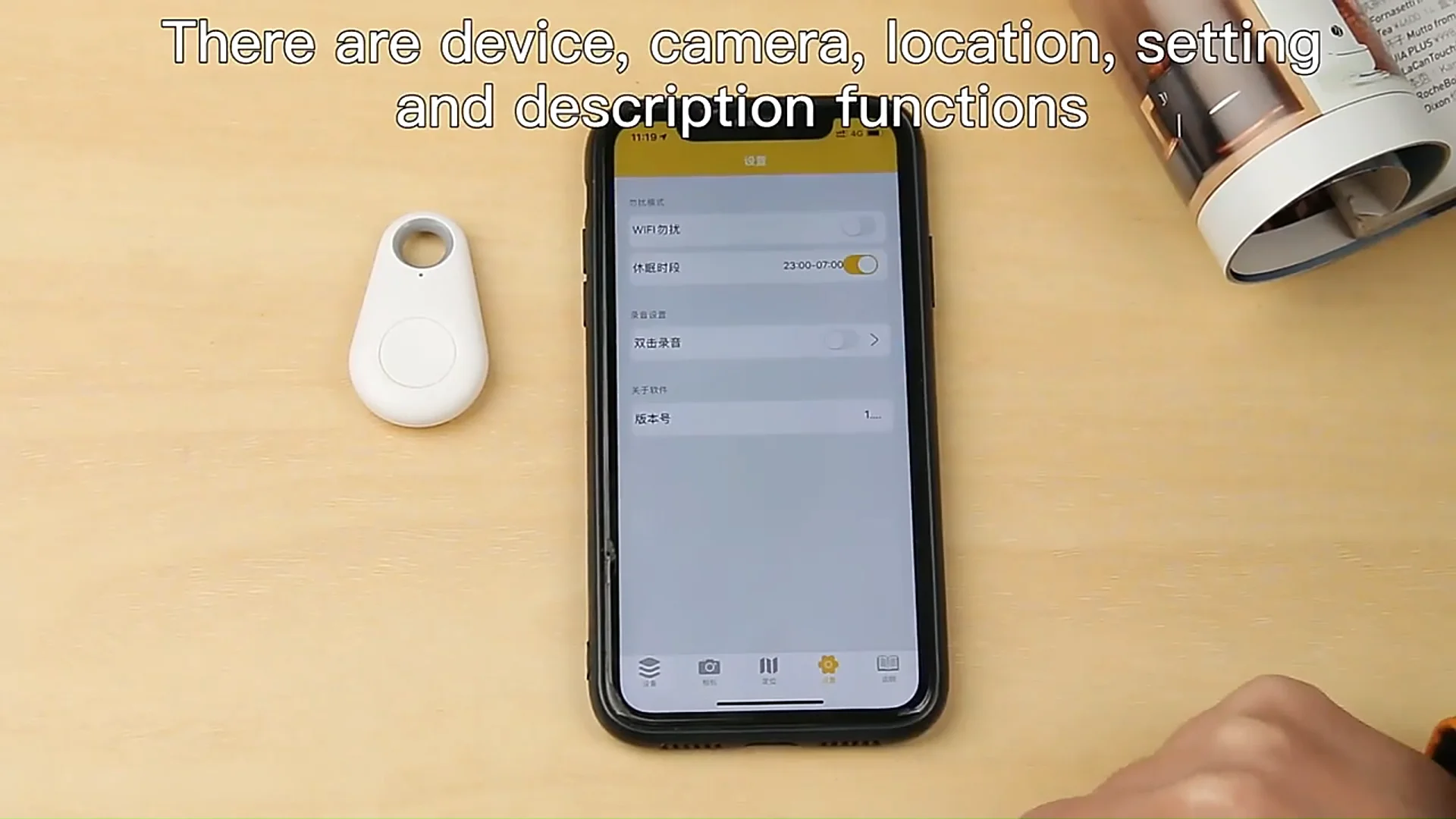 Mini Dog Gps Tracker Device Key Finder Locator Round Hidden Small ...