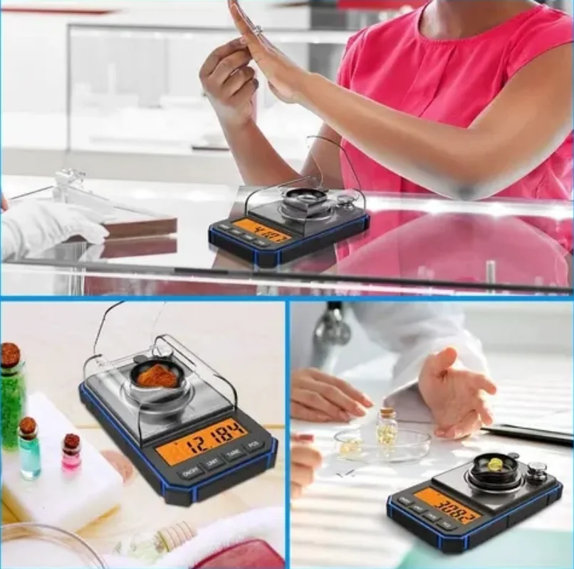 Digital 0.001g Accuracy Diamond Gold Jewelry Weighing Scale