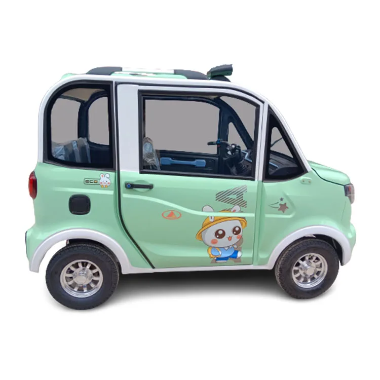 One person electric car 2 doors 4 wheel electric mini car for adult ...