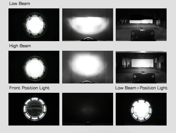 90mm Led Front Position Headlight 45W 3.5 Inch Round LED Bus Headlights ...