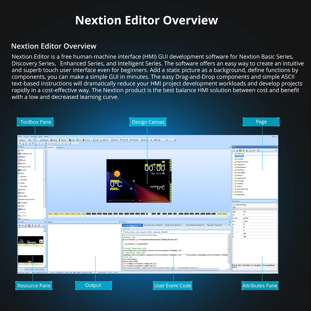 Nextion 7 Inch IPS RGB 65K Capacitive Touchscreen - Smart Display
