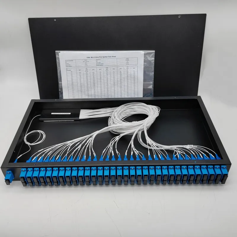 1u Rack Mounted 12/24 32 Port Fiber Splitter - 1x32 PLC