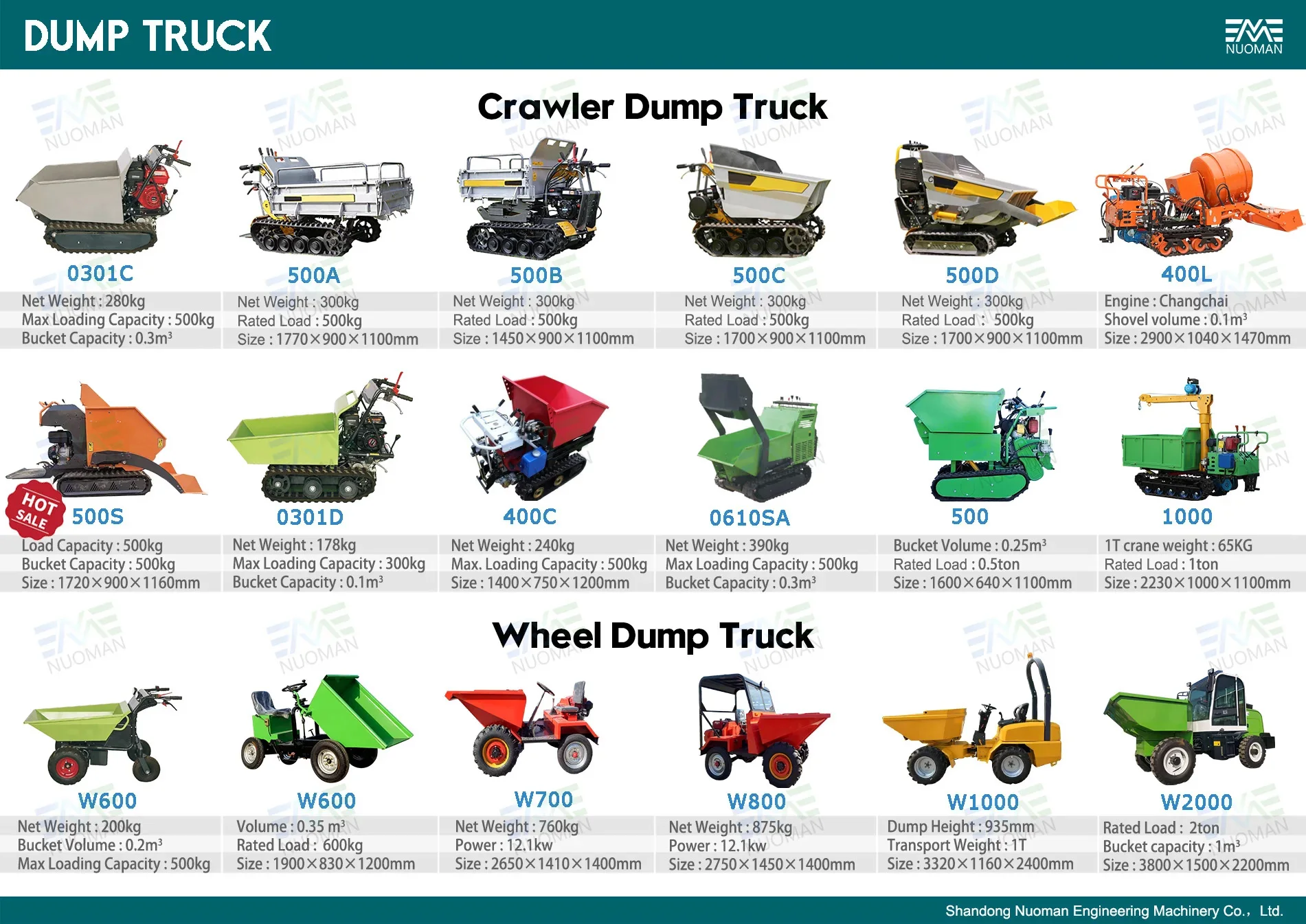 Mini Crawler Dumper - 500kg Tracked Dumper for Easy Material Transfer