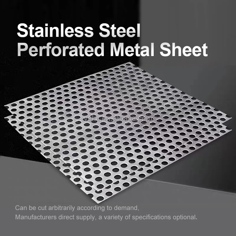 Customized Laser Cutting and Punching square Round Hole Punched ...