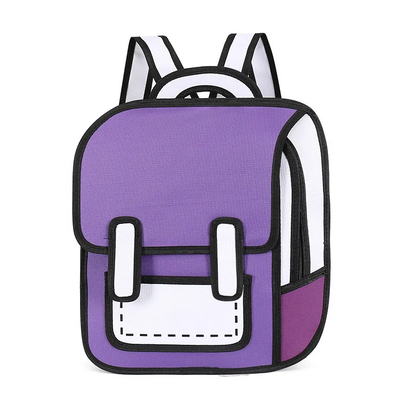 Cute Waterproof Cartoon Kids Back to School Backpack - Backpacks Drawing