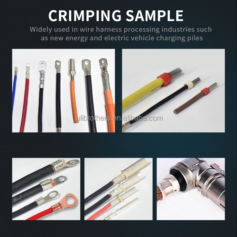 10ton Hexagonal Terminal Press Machine New Energy Harness Cable Lugs ...