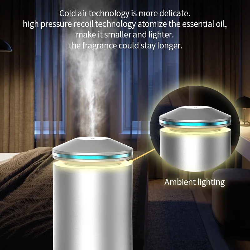 Ultra-Quiet Spa Essential Oil Diffuser Remote Control Waterless ...