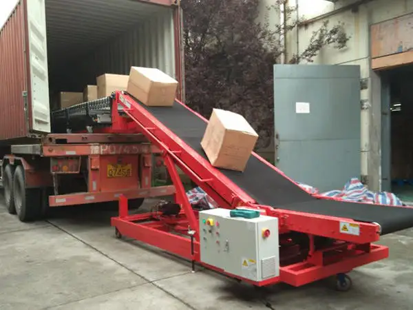 Loading Unloading Truck Loading and Unloading Cargo Machine Container ...