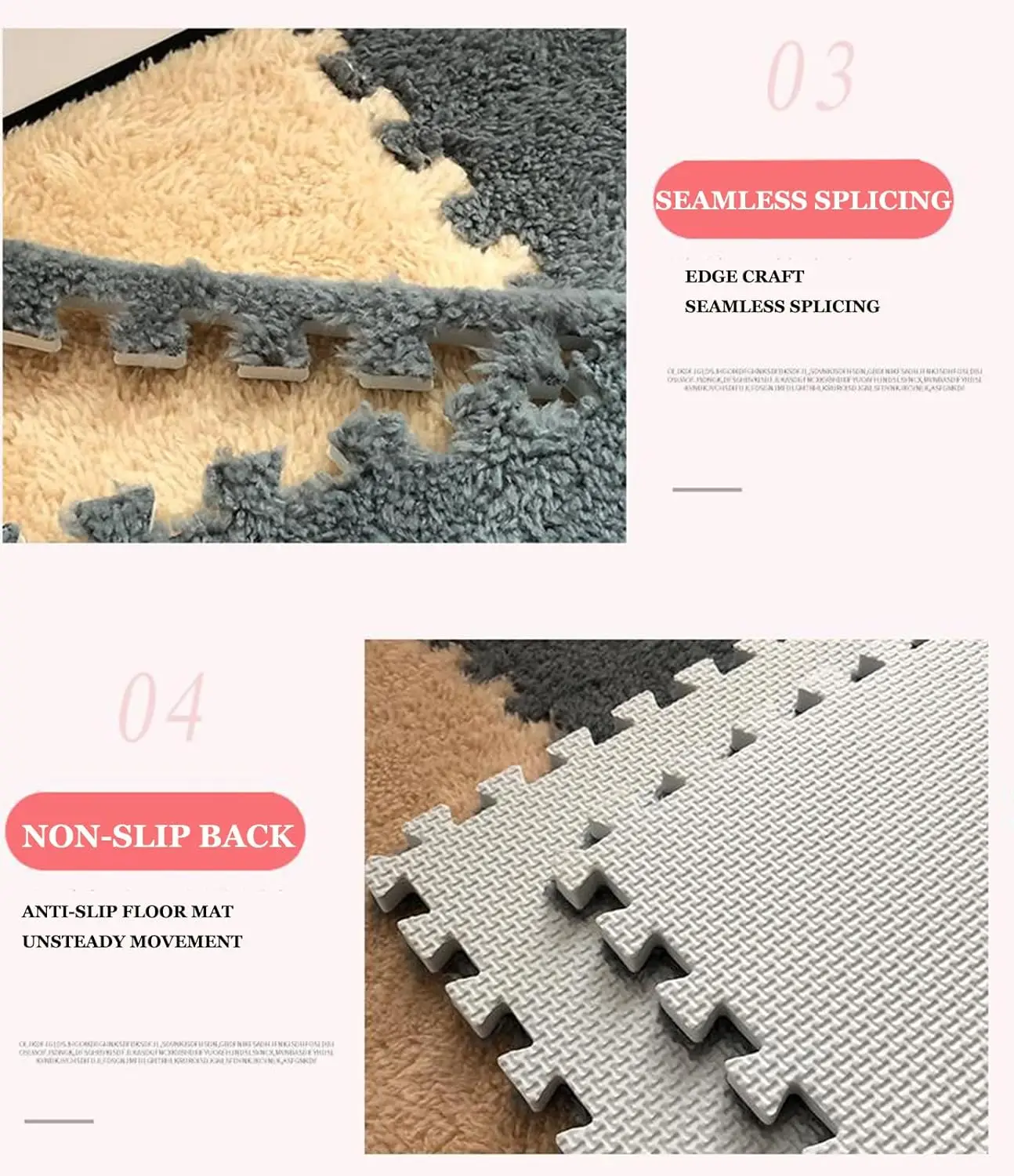 Soft and Fluffy Floor Mats - Perfect for Living Room & Bedroom