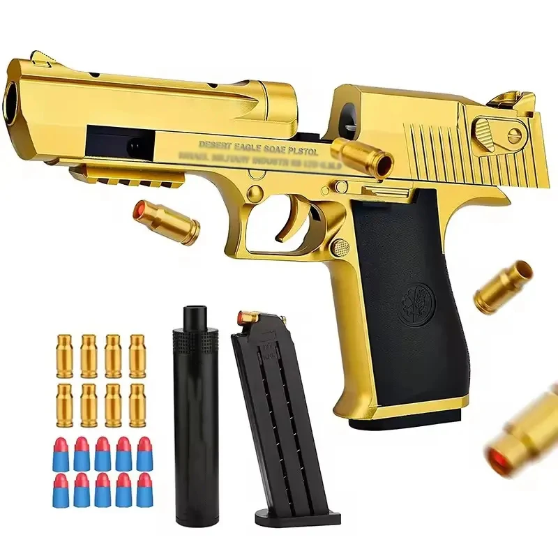 Shooting Toy Guns - Realistic Plastic Desert Eagle Toy