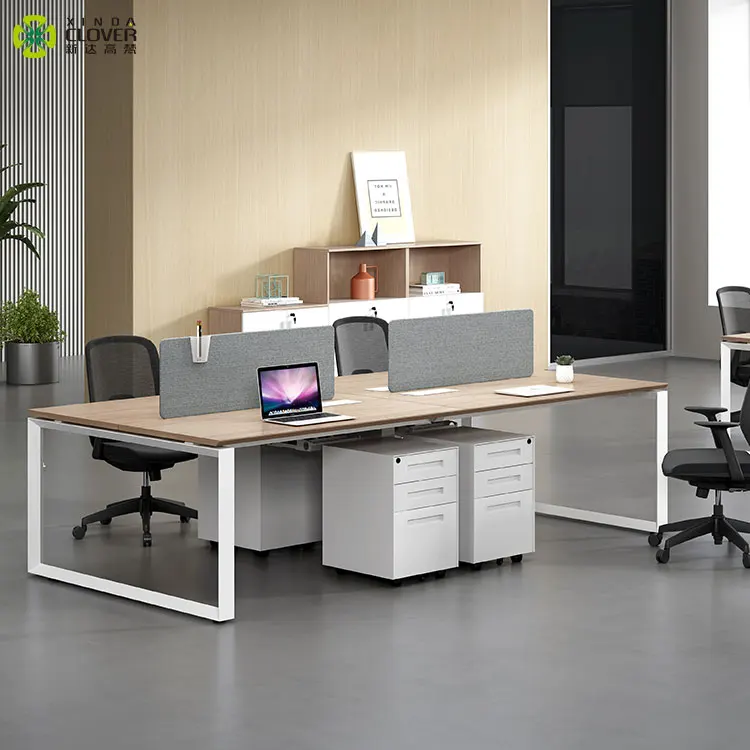 Alibaba.com: Foshan 2/4/6/8 Seater Sectional Cluster Workstation Desk ...