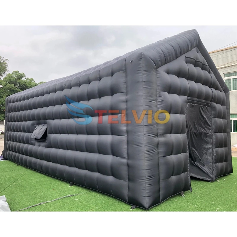 Commercial Black Portable Party Tent with LED Inflatable