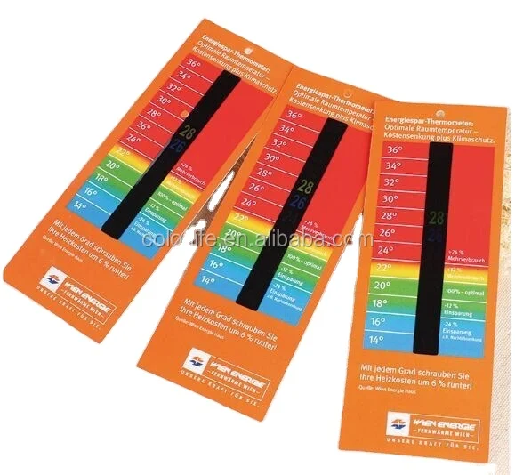Colour Changing Room Thermometer Paper Thermometer Card - Buy ...