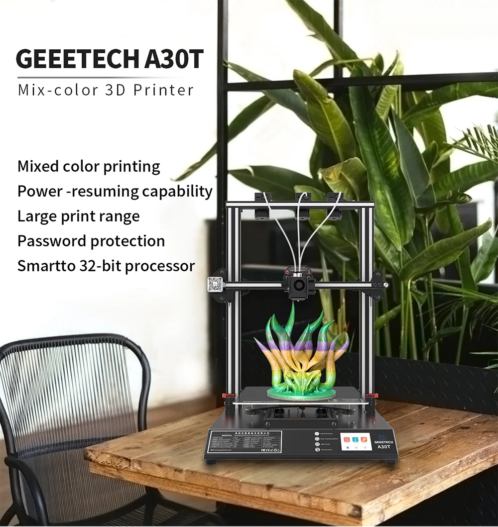 Geeetech A30T 3D Printer - High Resolution & Multi Color
