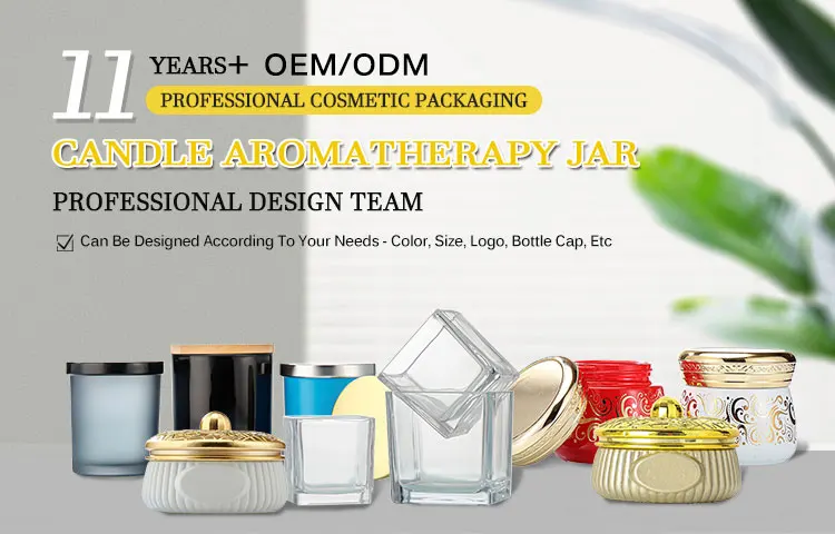 High Quality Luxury With Lids Glass Jar Candle Jar With Dome Lid ...