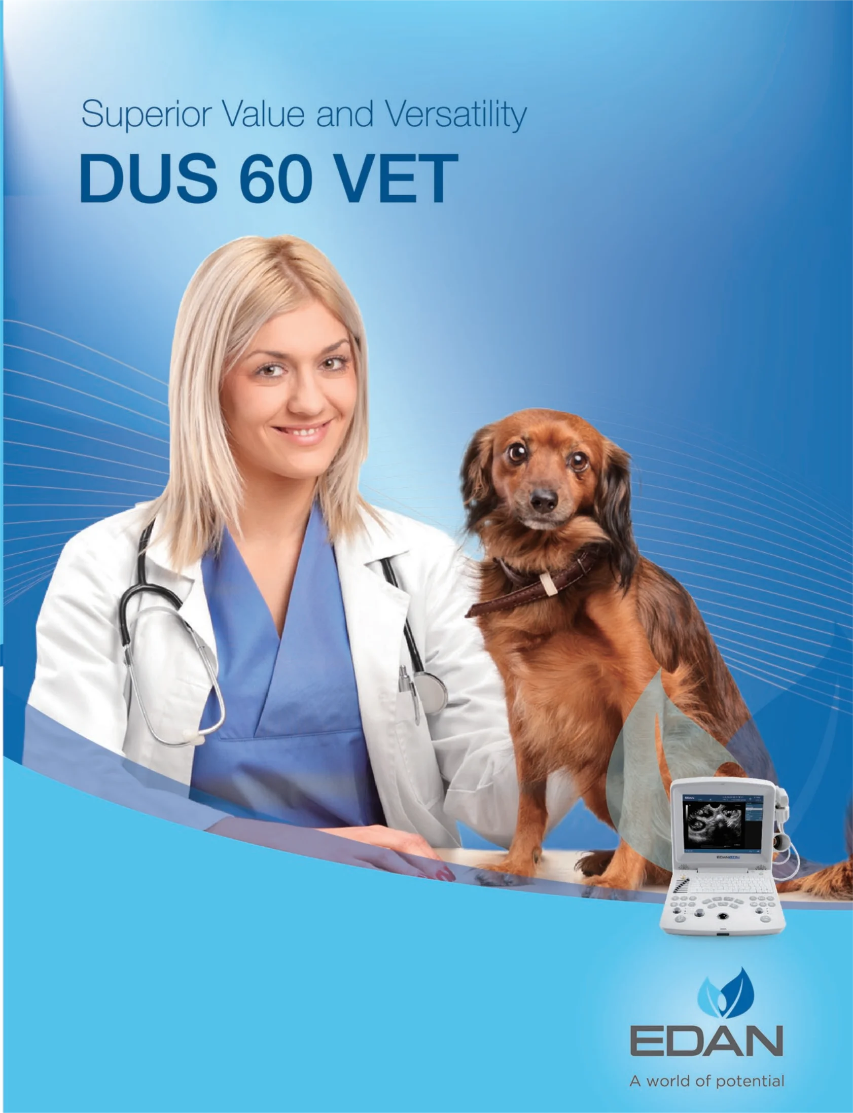 Edan DUS60 Veterinary Ultrasound - Portable & Versatile