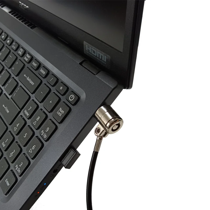 Hot Sale Zinc Alloy Computer Security Cable Lock With Keys Anti-theft ...