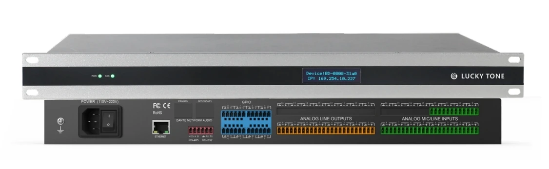 T 12 in 8 Out DSP Professional Digital Audio Processor With RS232/RS485 ...