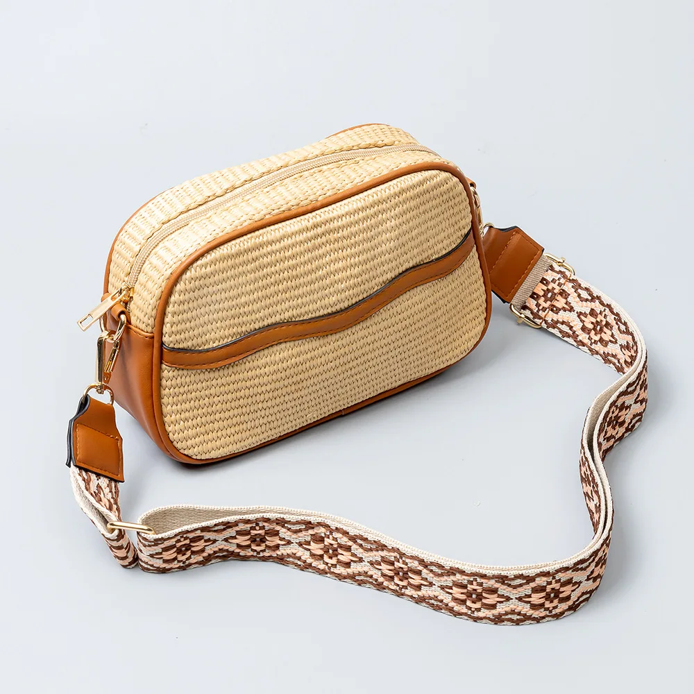 Wholesale 2024 Fashion Straw Bag Shoulder Bag Travel Boho Handmade ...
