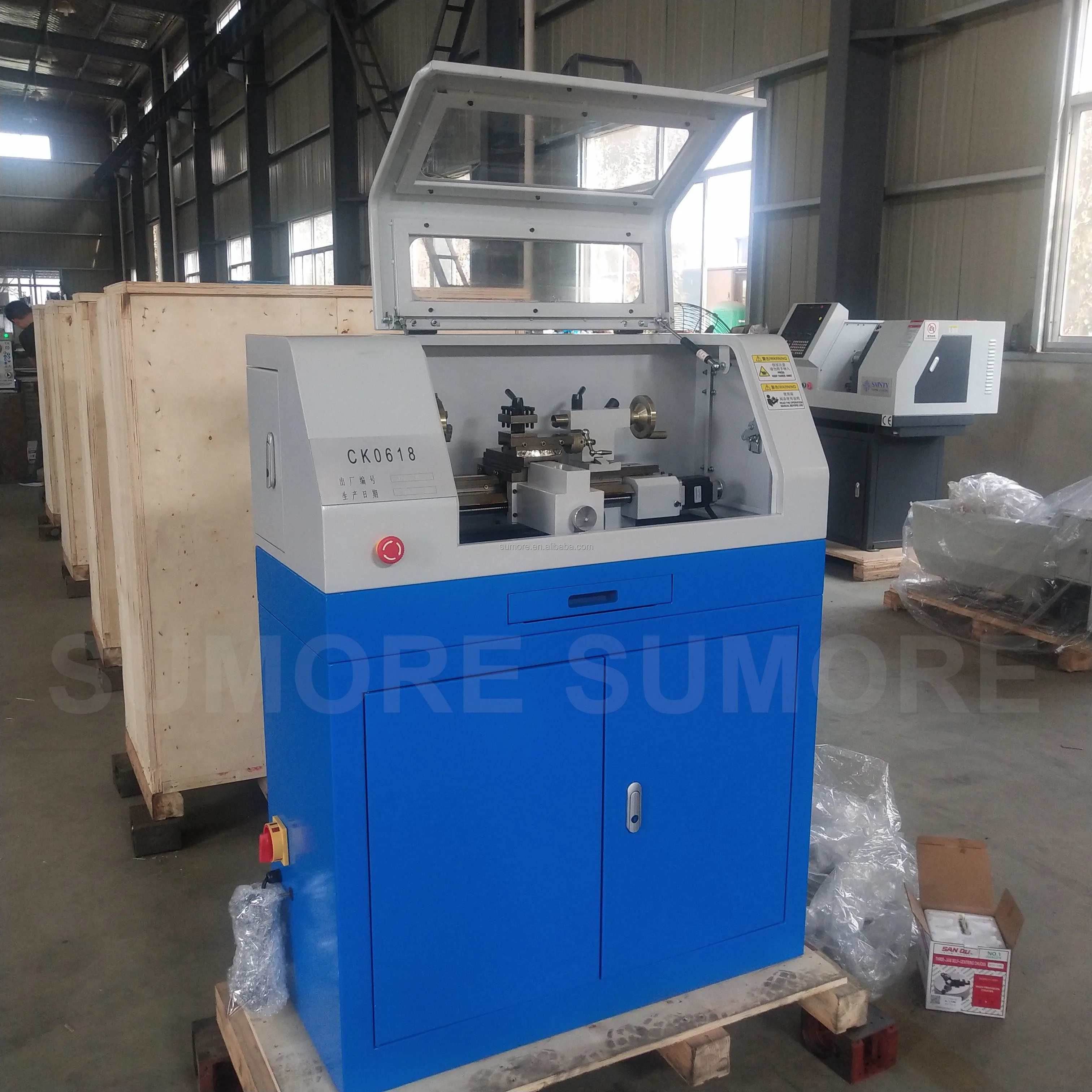 Sumore High Quality Benchtop CNC Lathe Machine SP2102CNC