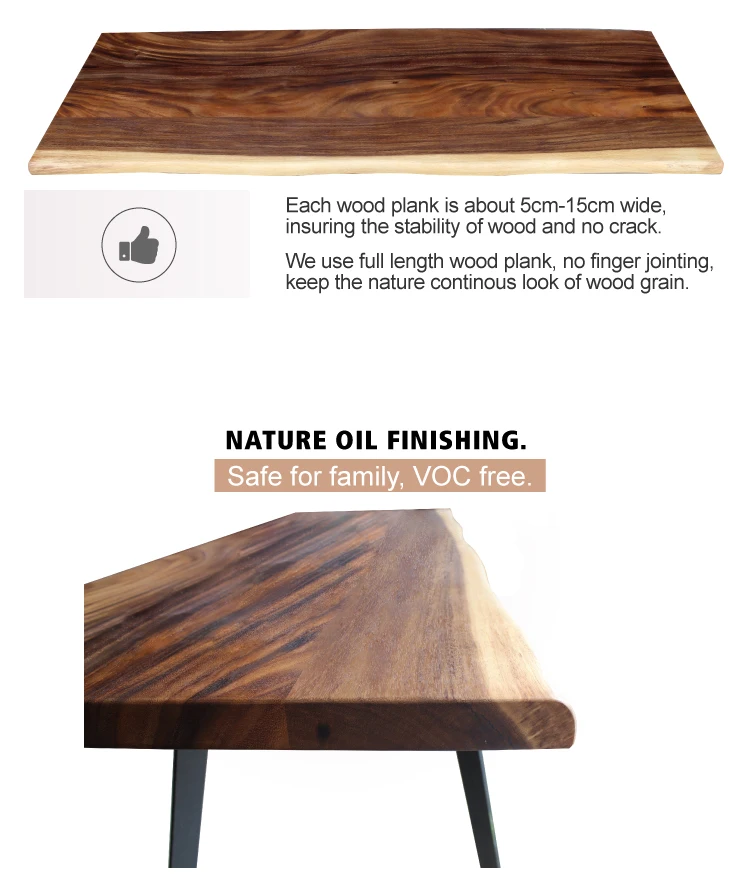 Customized Solid Wood Live Edge Table Top - Buy Live Edge Table Top ...