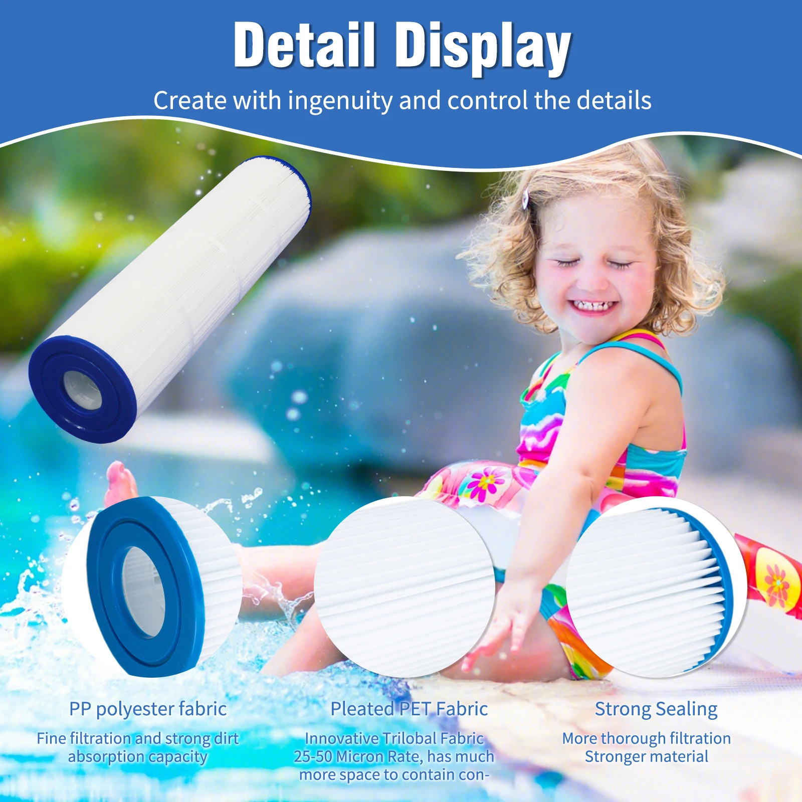 China Factory Water Filter System Swimming Pool And Spa Filter ...
