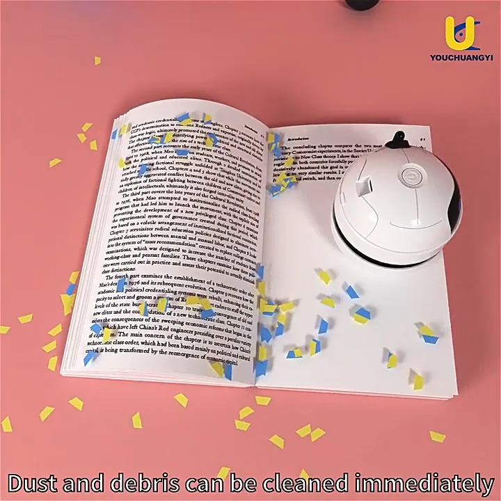 Creative Robot Desktop Cleaner 500mah Rechargeable Keyboard Vacuum Cleaner Mini Wireless Usb ...