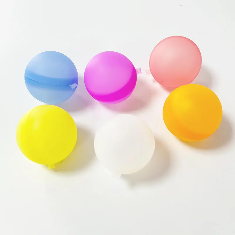 Summer Pool Water Balloons Bomb Splash Silicone Refillable Water Ball ...