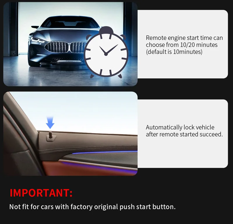 Universal Remote Starter Kit For Key Start Vehicles Compatible With ...