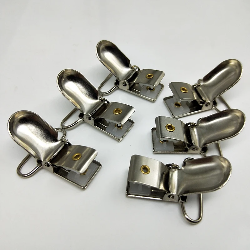 Sillver/bronze Metal Baby Dummy Pacifier Holder Clips Suspender Clip ...