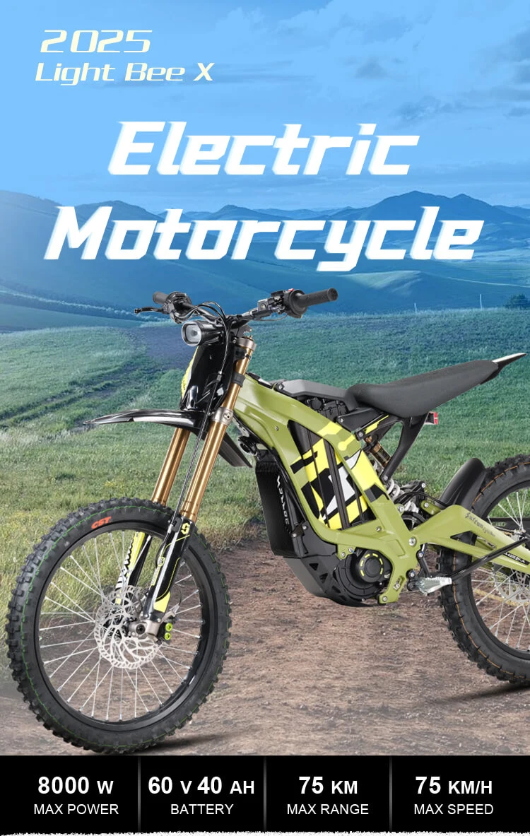 Sur Ron Light Bee 8000w E-bike 60v 40ah Off-road Tire Brushless MID ...