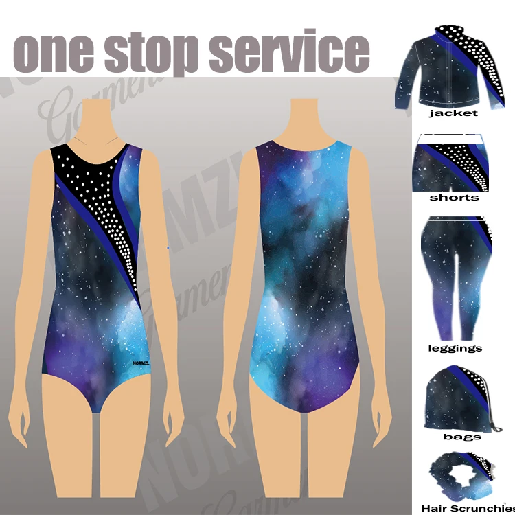 Custom Made Sublimated Girls Dance Practice Wear Leotards