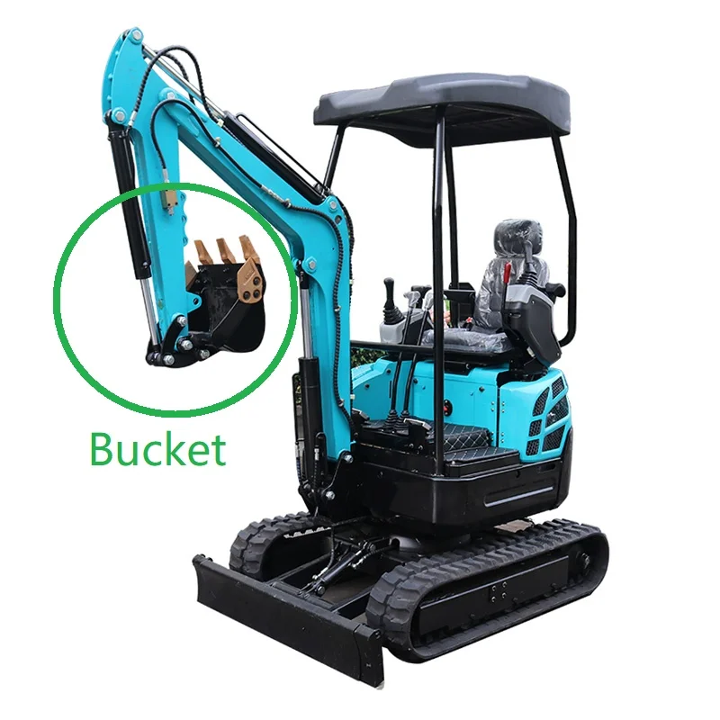 1.8 Ton Mini Excavator Bucket - EPA Engine & 1 Year Warranty