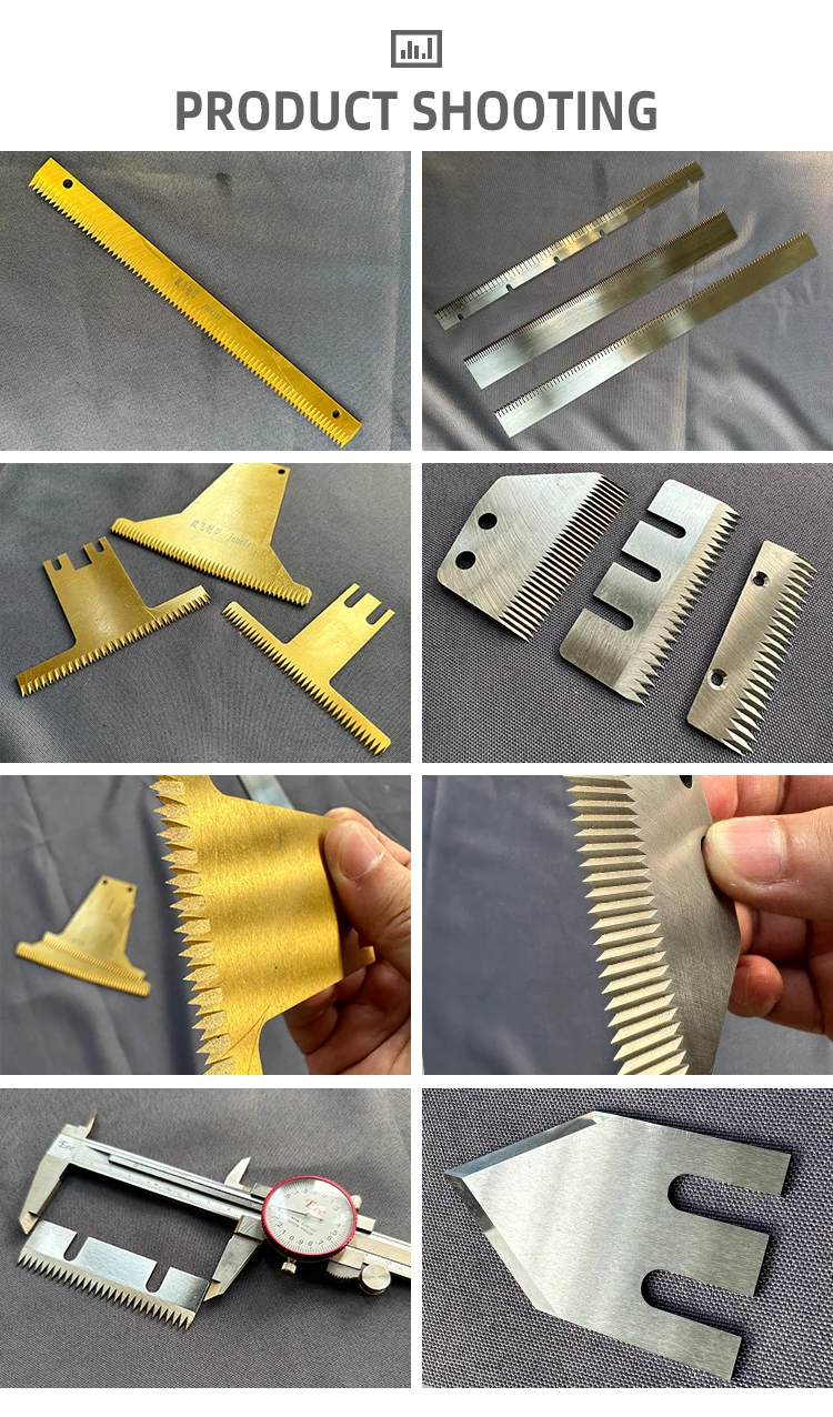 Custom Packaging Sealing Machine Knives Straight Serrated Toothed ...