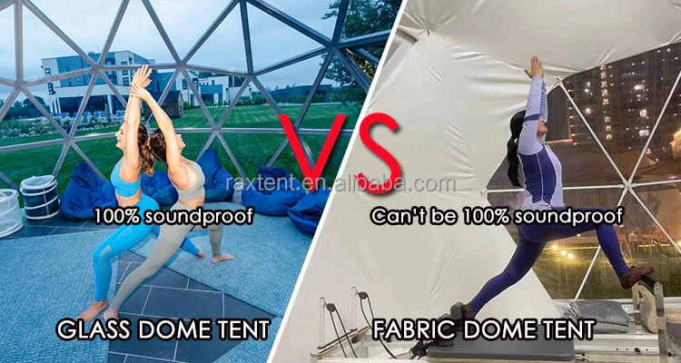 12M Geodesic Glass Dome Tent - Durable & Versatile