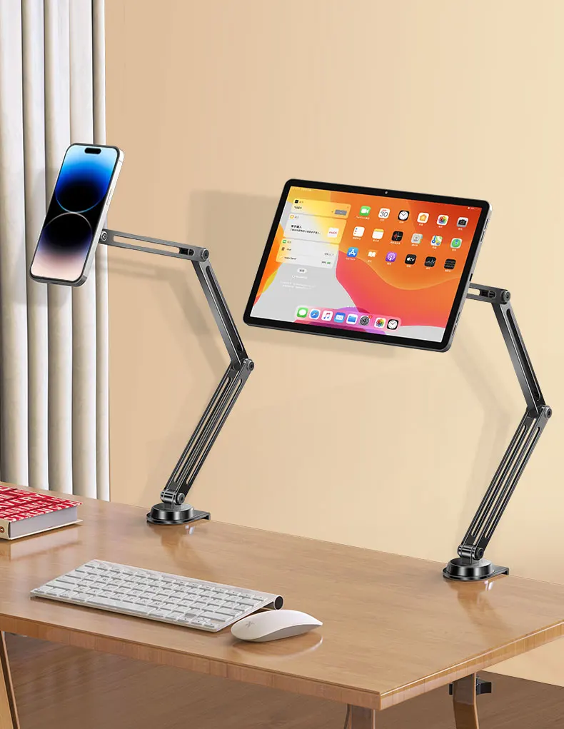 Versatile Tablet Holder - Adjustable Desk Mount Stand