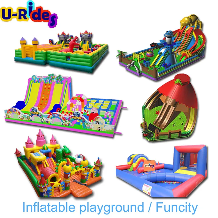 Commercial Pvc Giant Playground Inflatable Jumping Slide Bouncy Castle ...
