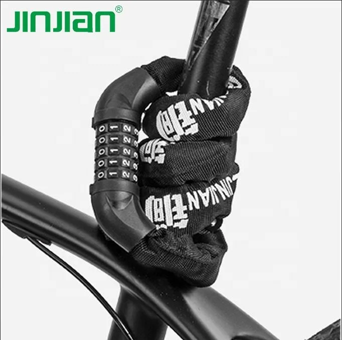 JINJIAN 5-Digital Bicycle Combination Lock Anti-theft Portable Bike ...