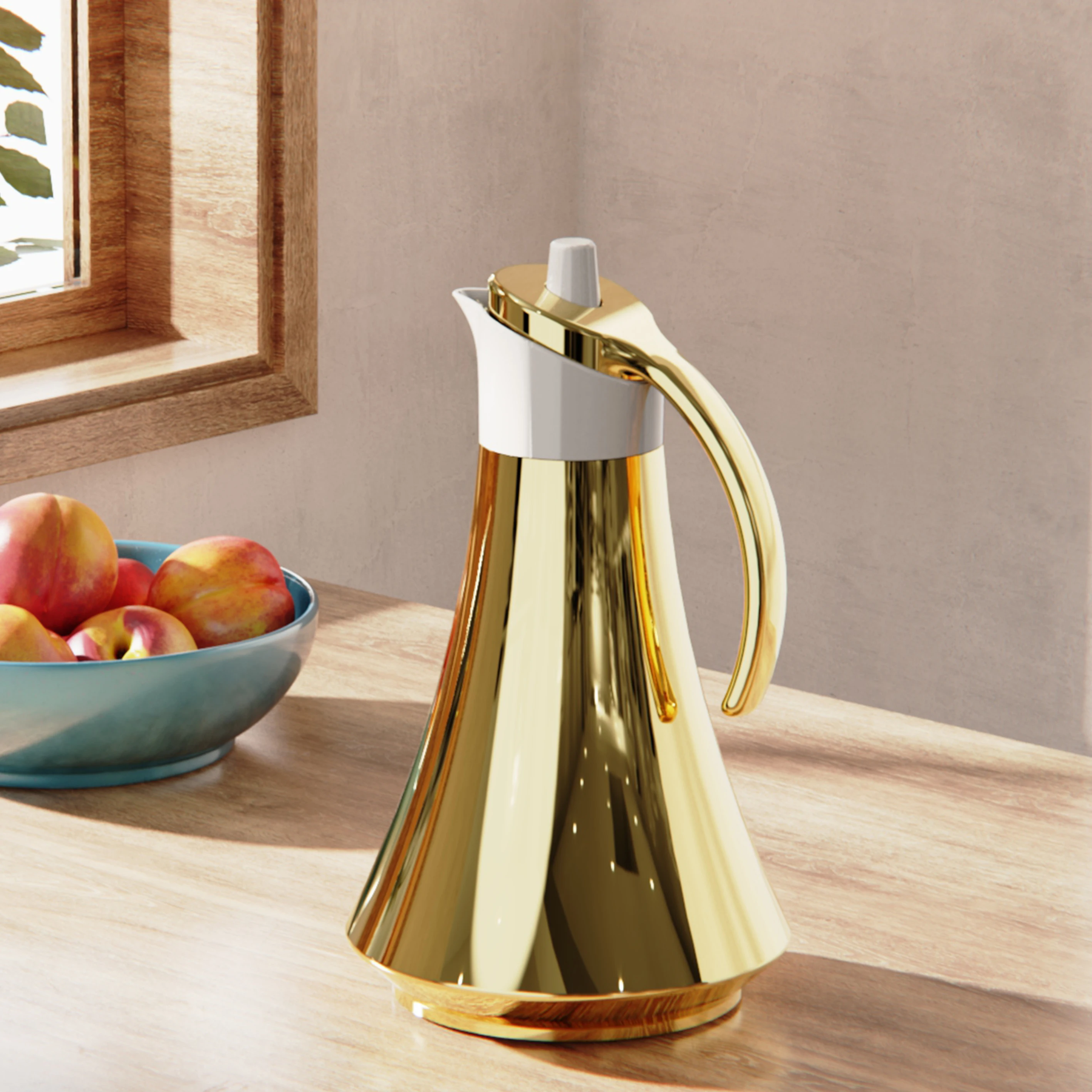 Dallah Arabic Pot Double Wall Luxury Thermos Vacuum Coffee Thermos ...