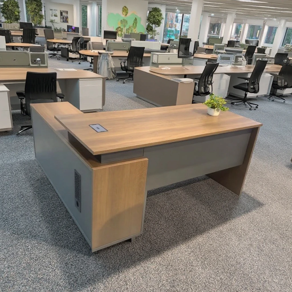 Luxury Modern Executive Office Desk High Quality Wooden Furniture with ...